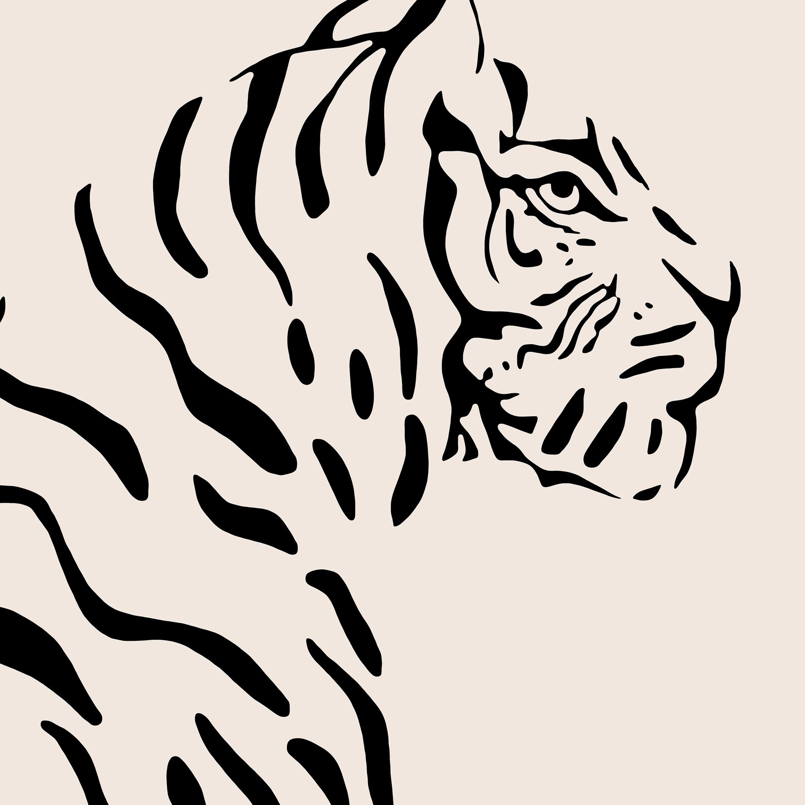 Downloadable Digital Print Tiger Print Modern decor Wall | Etsy