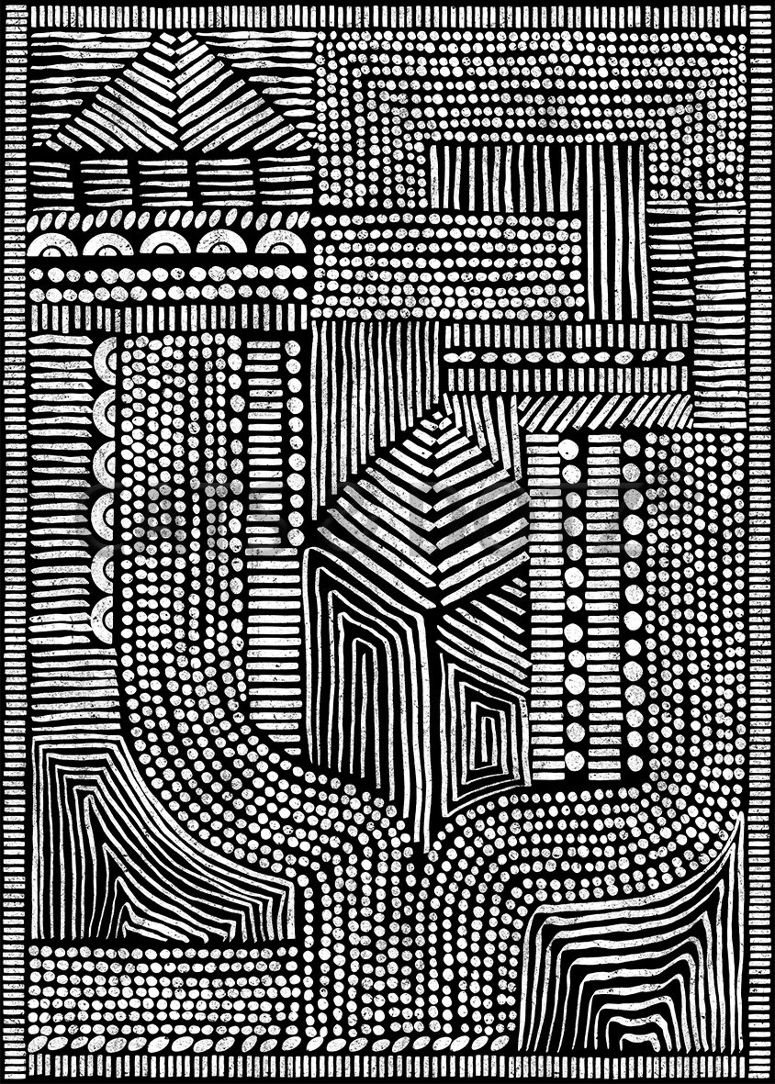 Downloadable Digital Printtribal Abstract Print Downloadable | Etsy