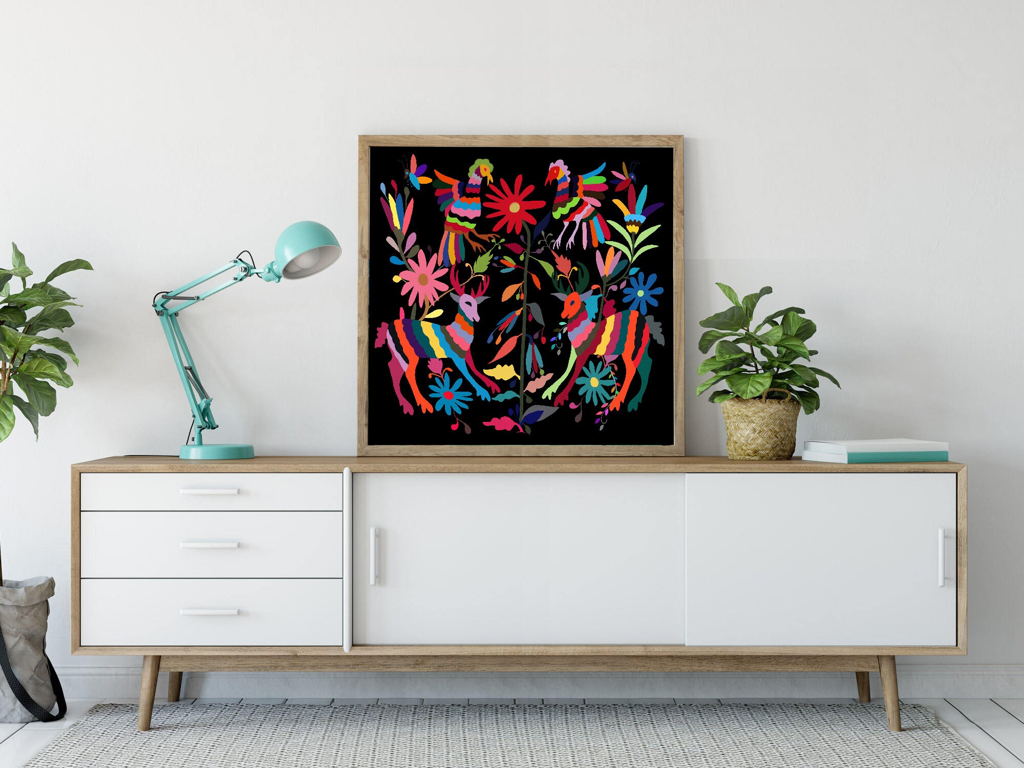 Downloadable Digital Print Mexican Art Abstract Colorful | Etsy