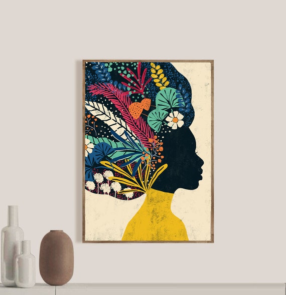 Downloadable Digital Print Woman Print Abstract Print | Etsy