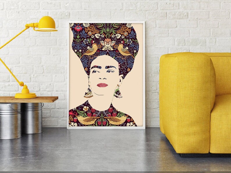 Downloadable Digital Image Downloadable Kahlo Portrait Kahlo | Etsy
