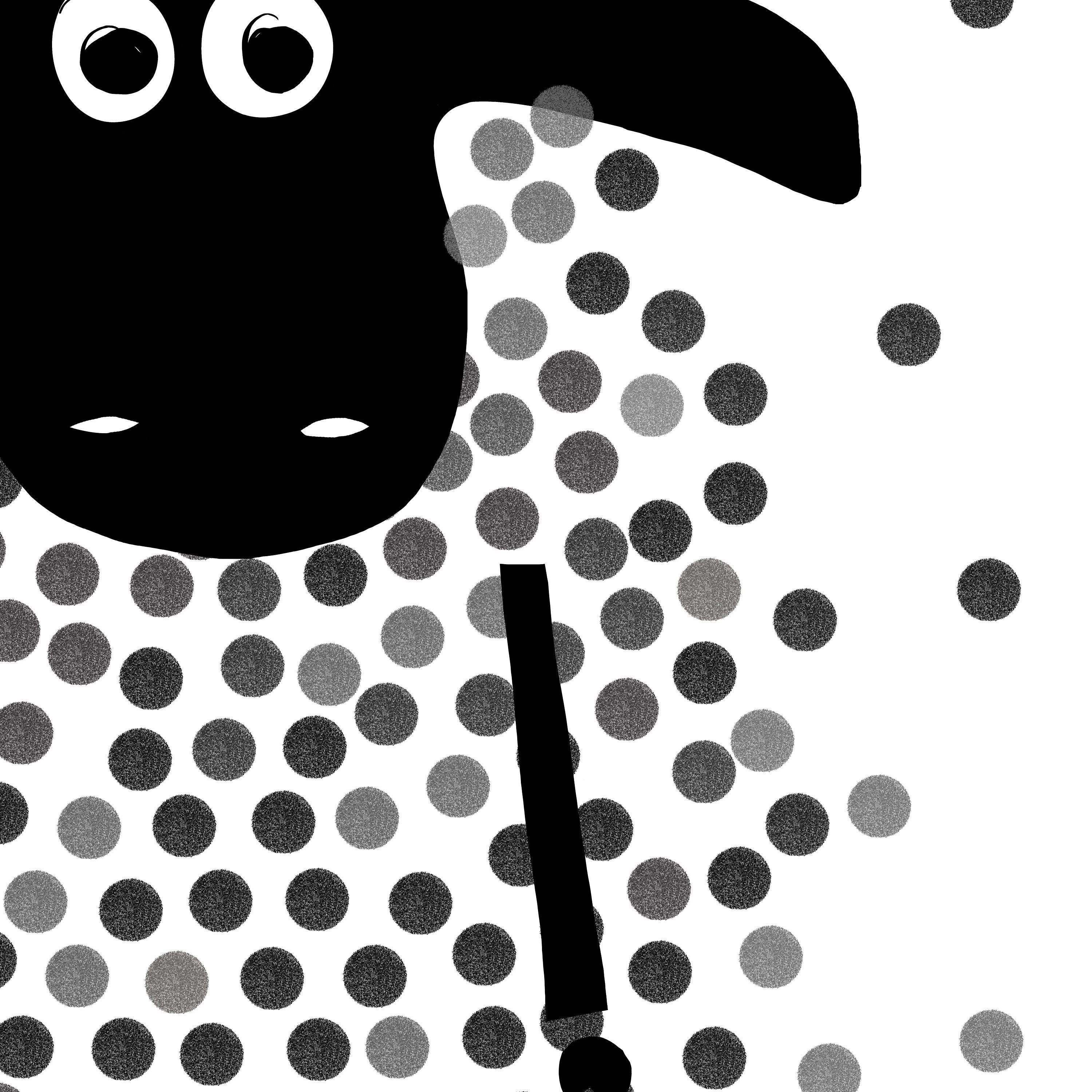 Set of 4 Downloadable Digital Prints, Cute Animals Print, Monochromatic ...