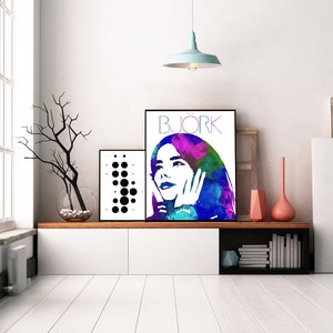 Downloadable Digital Print, Bjorkposter, Abstract Digital Print ...