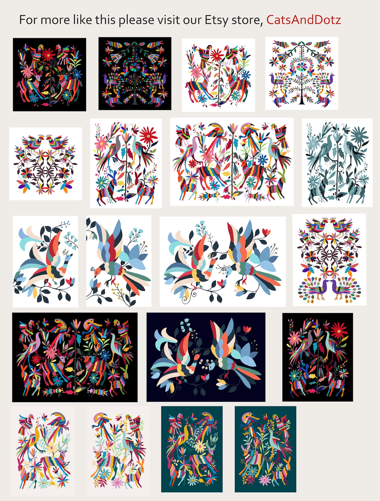 Downloadable Digital Prints Set of Prints Mexican Print | Etsy