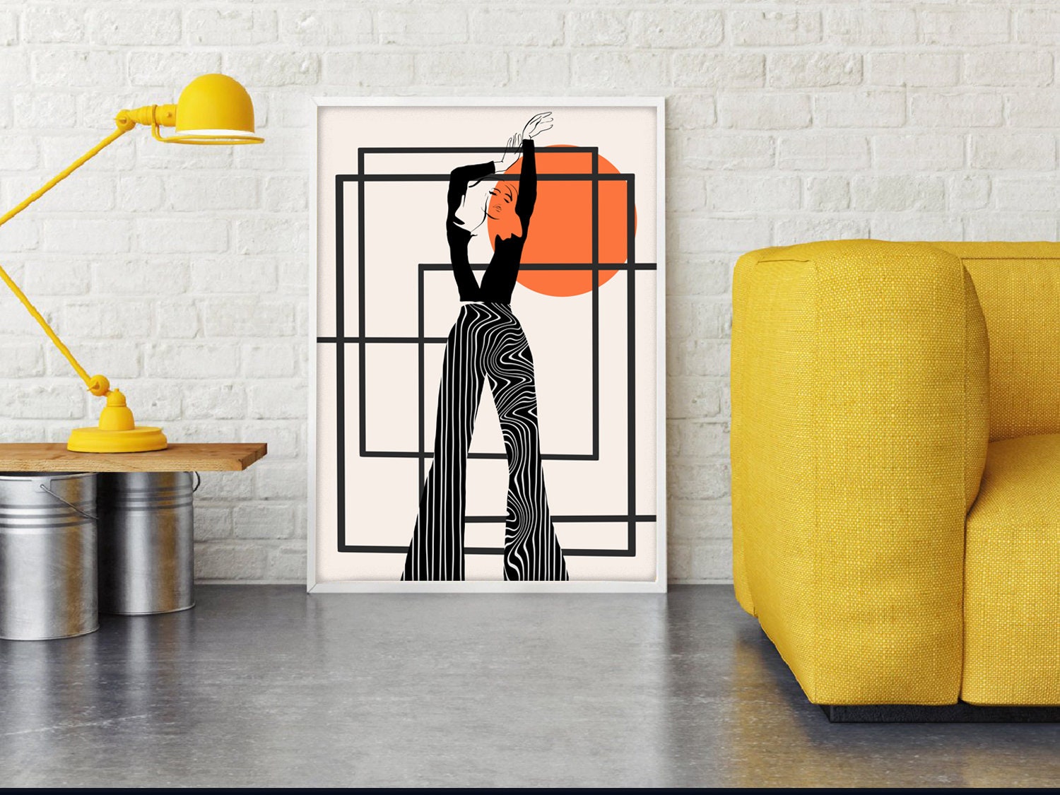 Downloadable Digital Print Printable Mid Century Modern Wall - Etsy