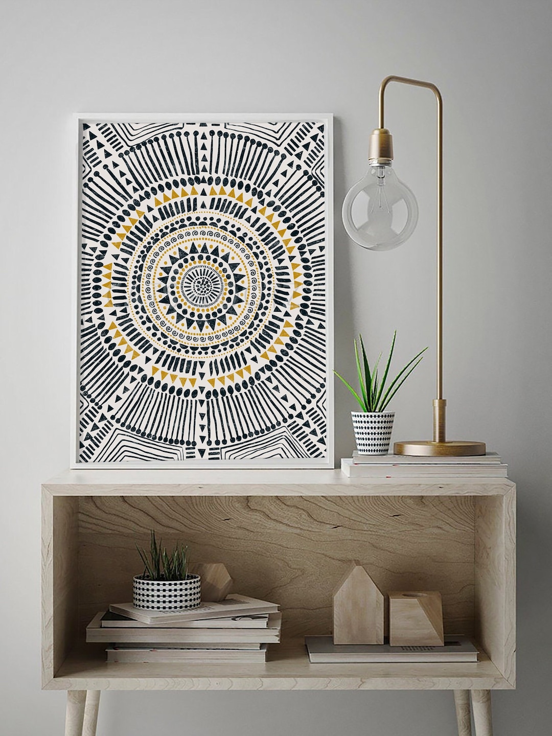 Downloadable Digital Print, Tribal African Sun, Modern Room Decor, Wall ...