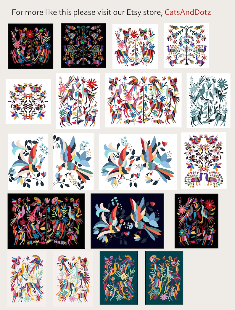 Downloadable Digital Print Mexican Art Abstract Colorful - Etsy