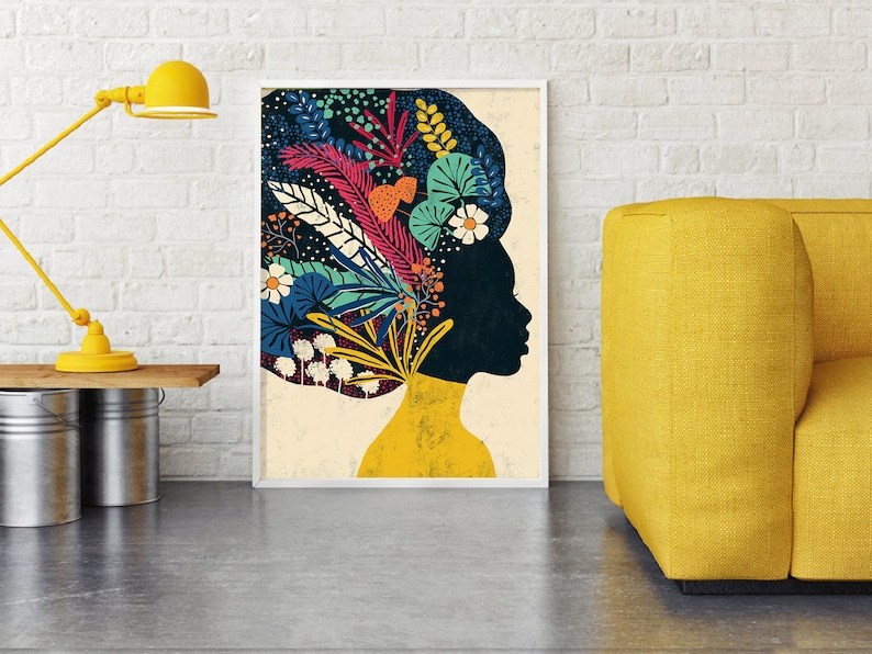 Downloadable Digital Print Woman Print Abstract Print | Etsy