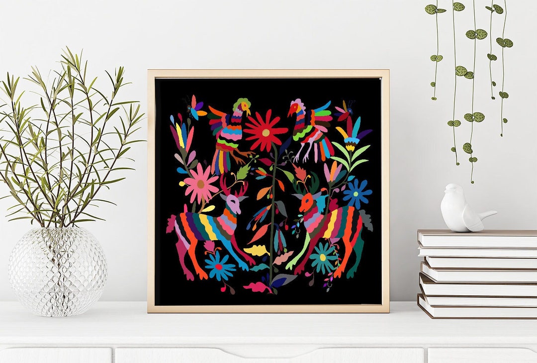 Downloadable Digital Print, Mexican Art, Abstract Colorful, Animal ...