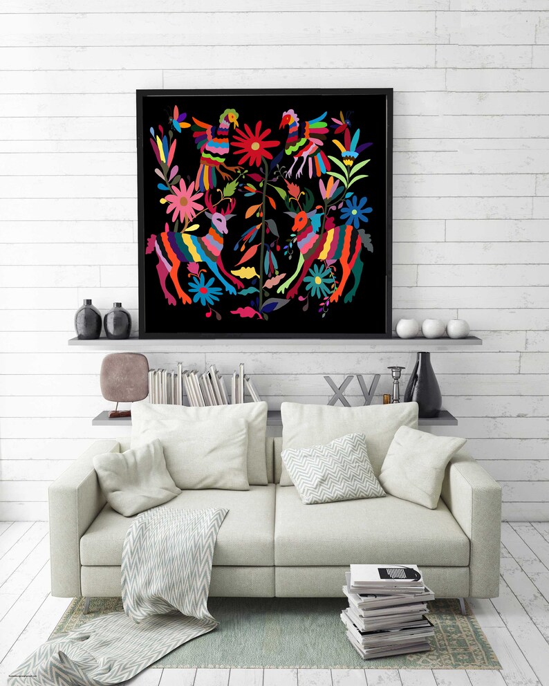 Downloadable Digital Print Mexican Art Abstract Colorful | Etsy