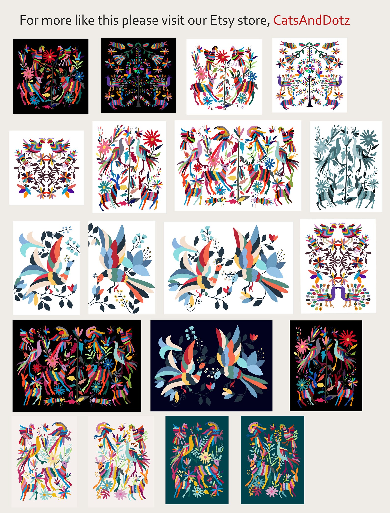 Downloadable Digital Prints Set of Prints Mexican Print - Etsy