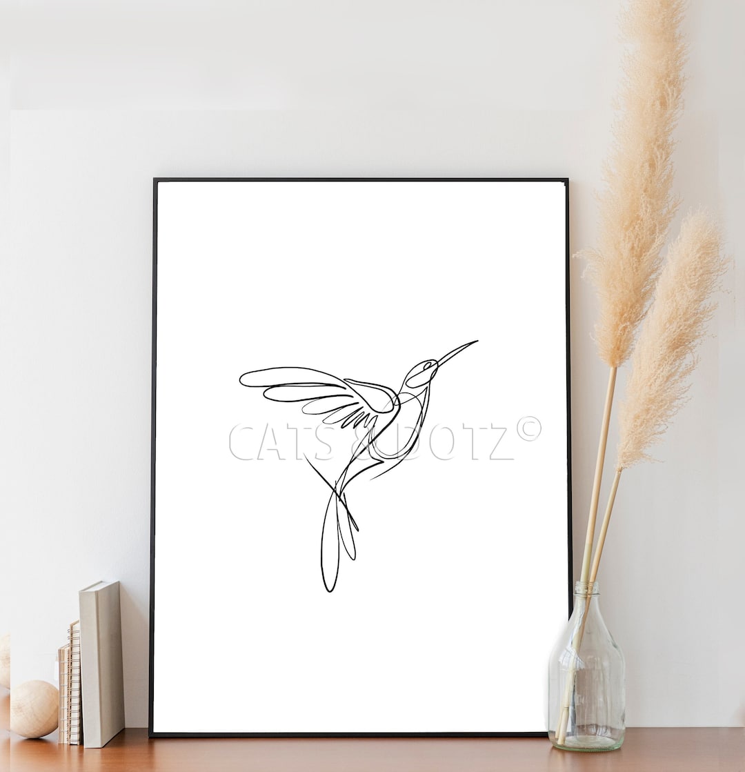 Hummingbird, Modern Decor, Bird Print, Quote, Minimalist Hummingbird ...