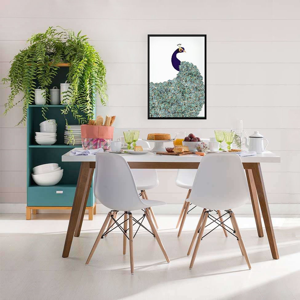 Downloadable Digital Print Peacock Print Kids Art Digital - Etsy