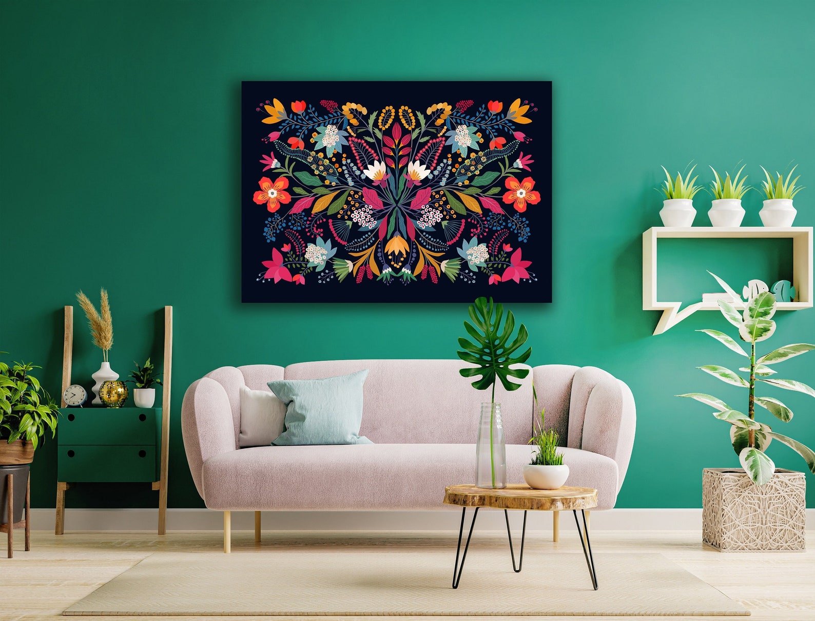 Downloadable Digital Print Mexican Art Frida's Garden - Etsy