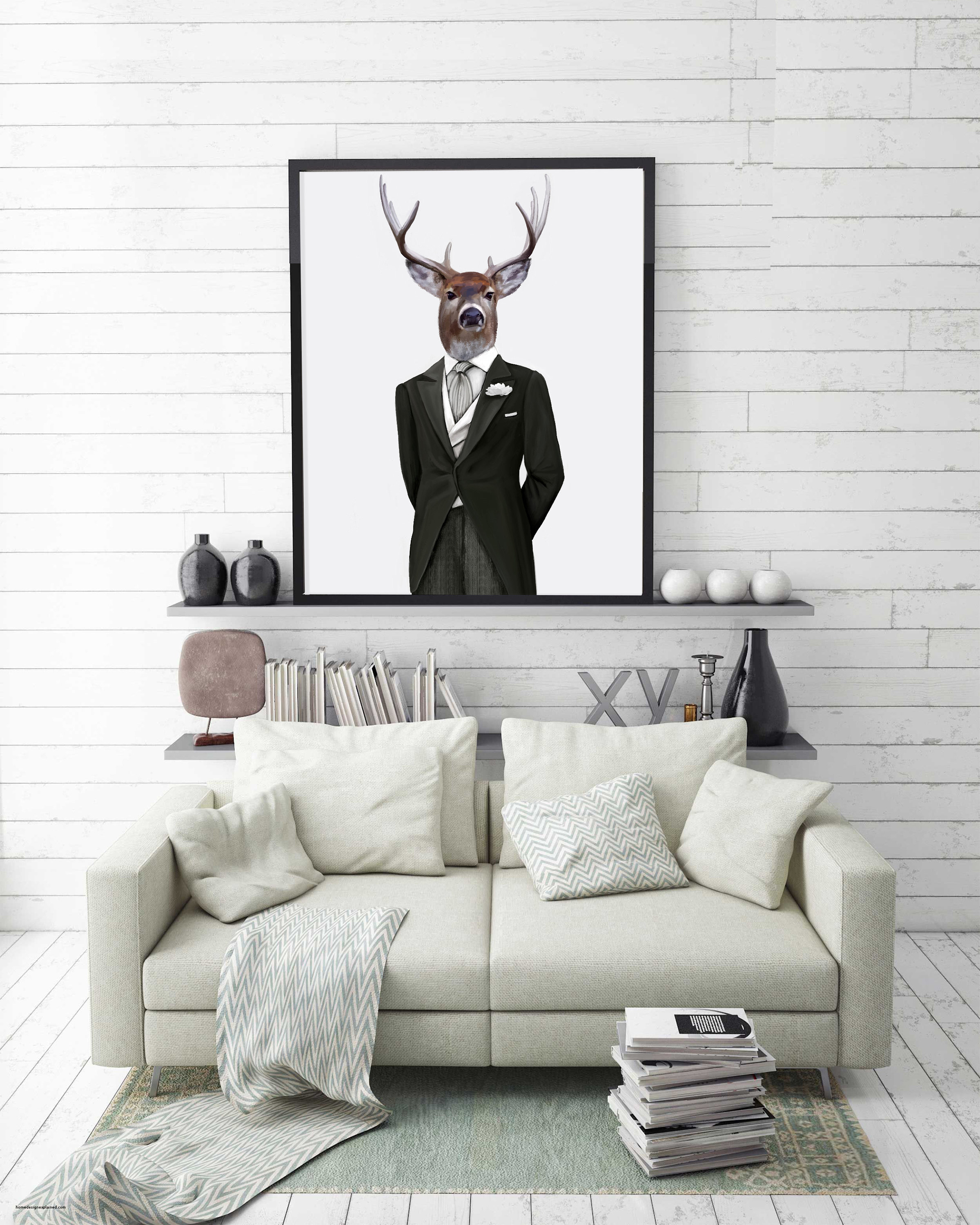 Downloadable Digital Print Deer Print Deer Digital Painting - Etsy