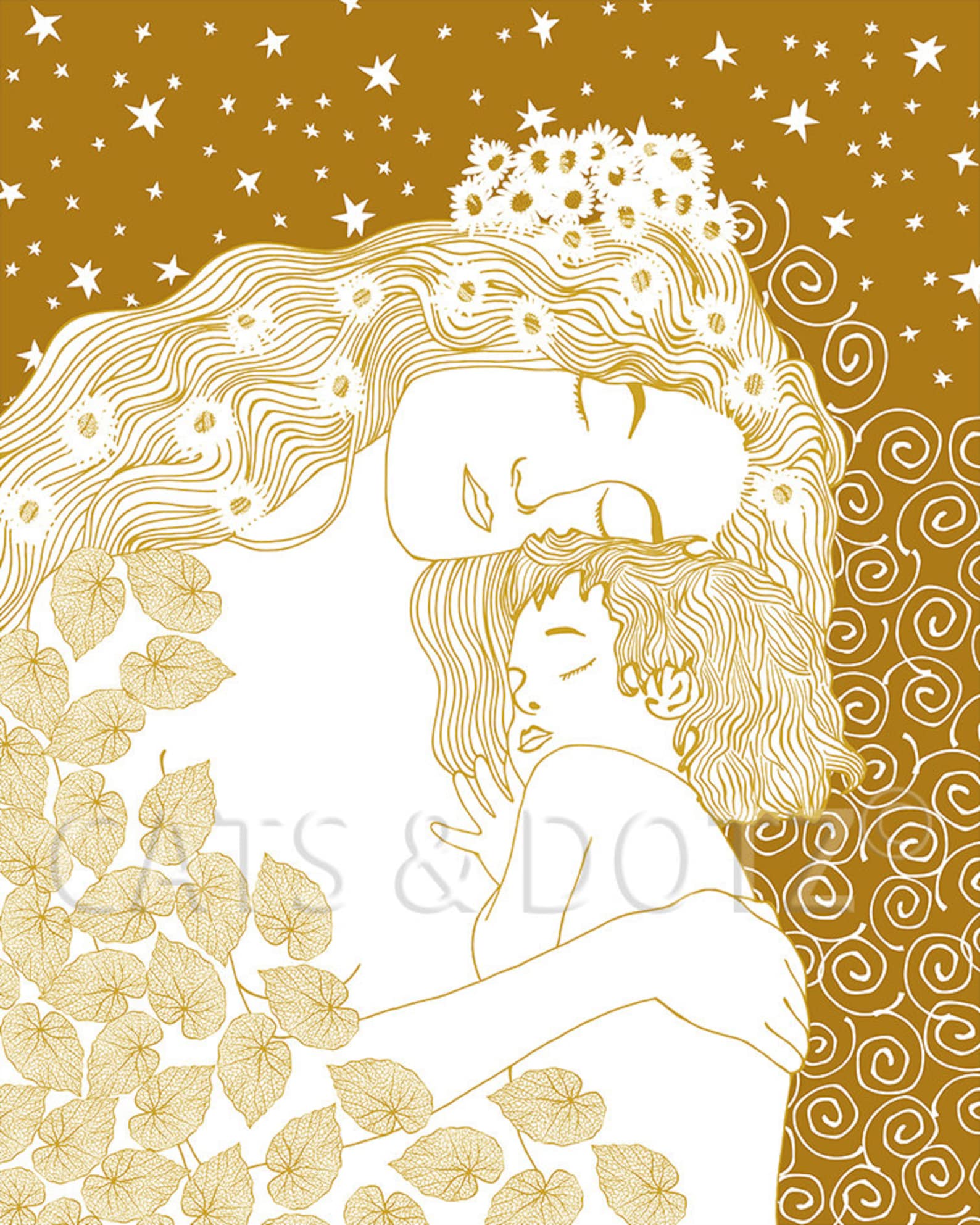 Downloadable Digital Print Mother and Child Inspired by | Etsy
