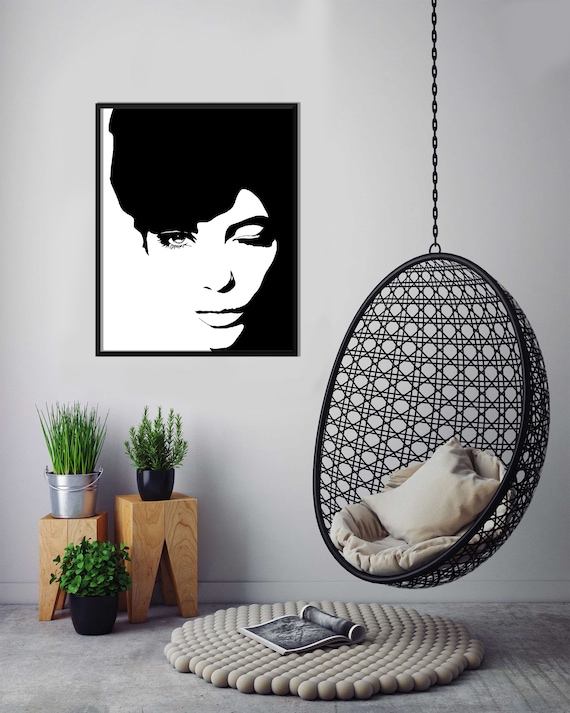 Downloadable Digital Print Woman Face Print Fashion Print | Etsy