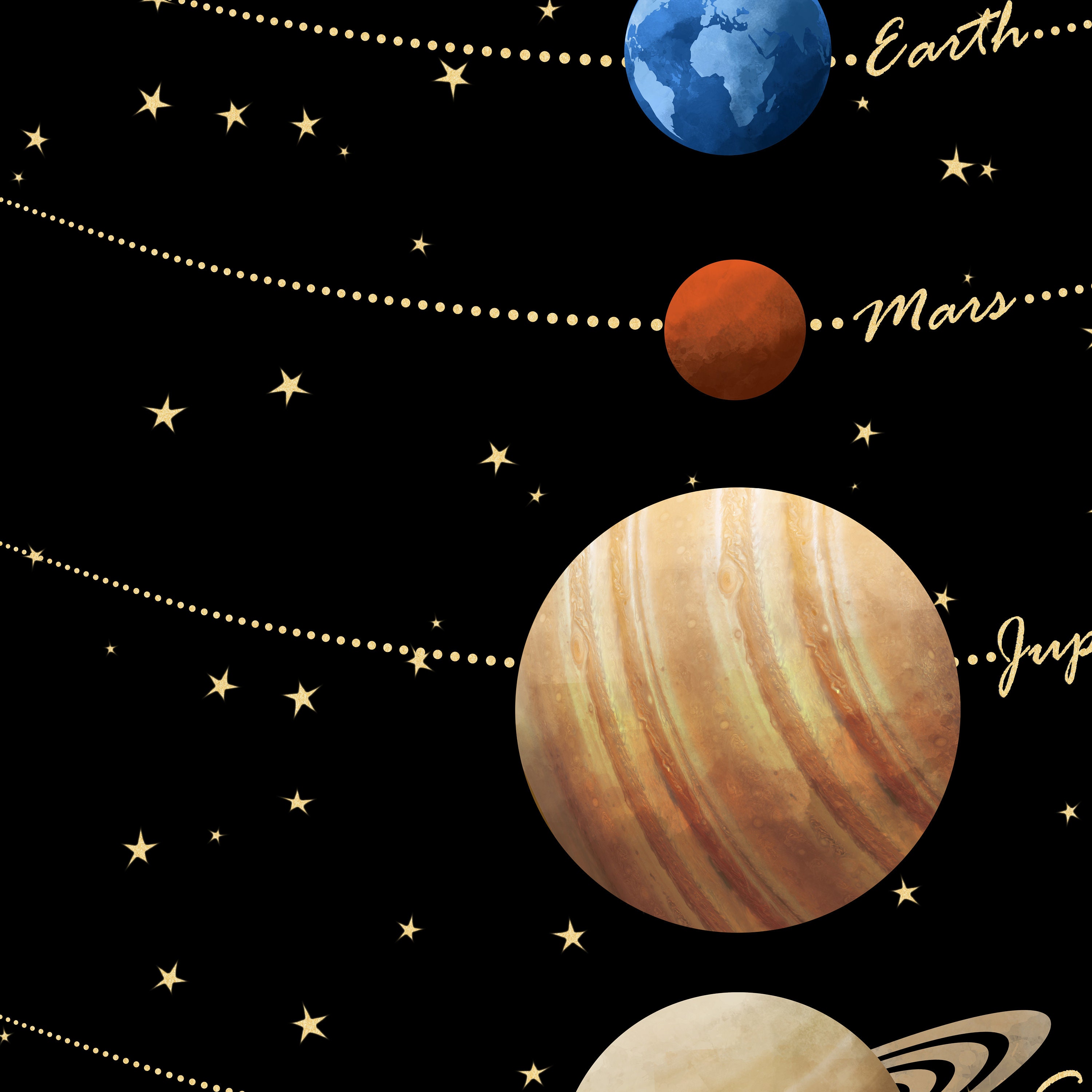 Digital Downloadable Print Space Nursery Prints Space | Etsy