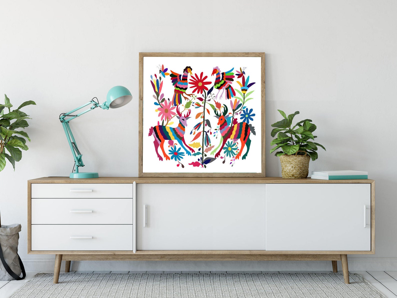 Downloadable Digital Print Mexican Art Abstract Colorful - Etsy