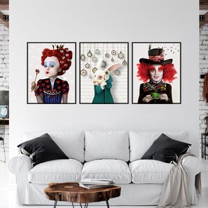 White Rabbit Poster, Downloadable Digital Print, Alice in Wonderland ...