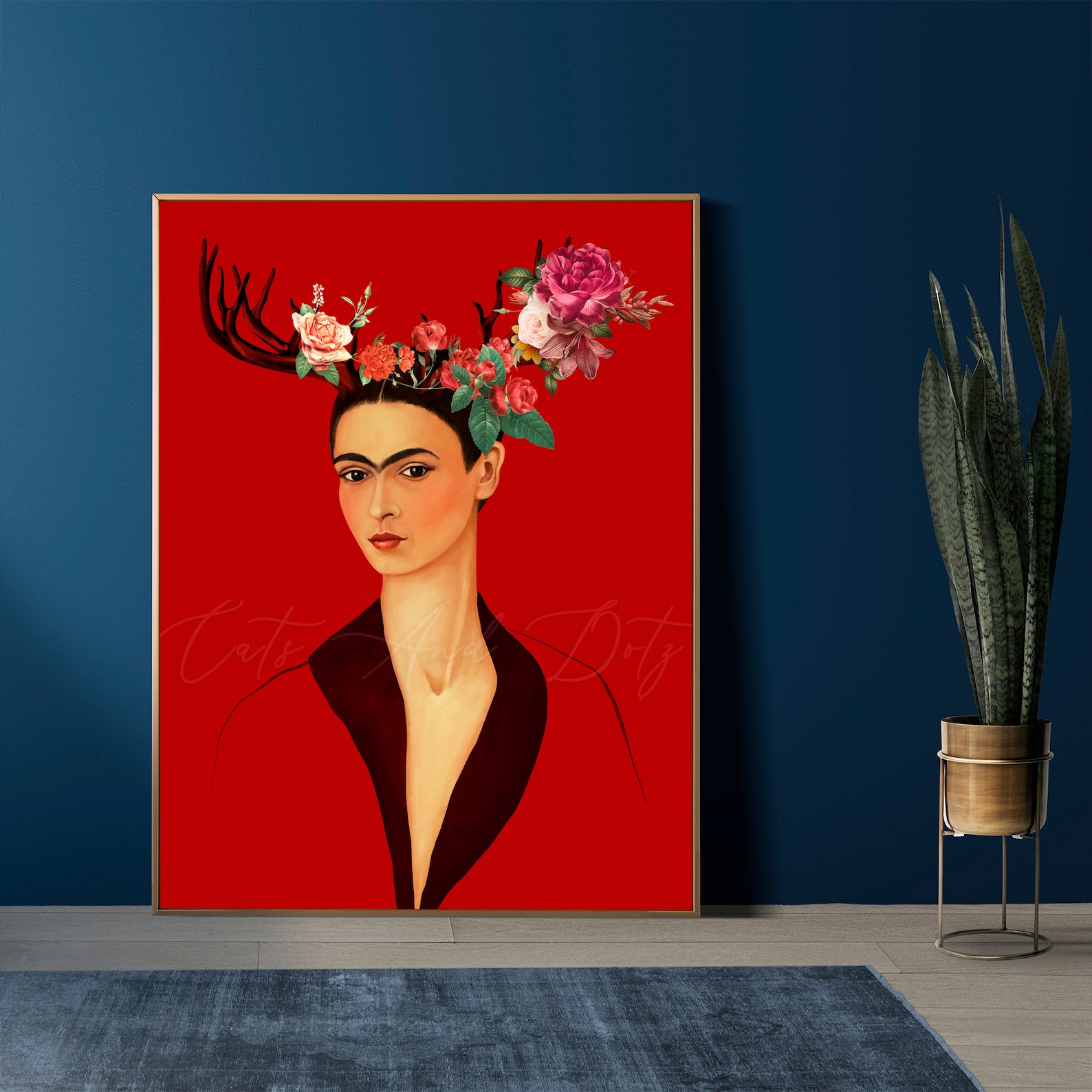 Downloadable Digital Image Downloadable Kahlo Portrait Kahlo - Etsy