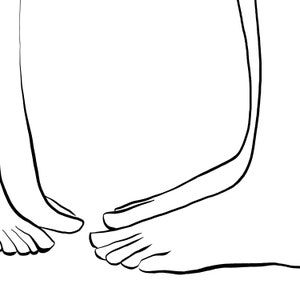 Art Line Feet, Couple Kiss, Lovers Artwork, Bedroom Decor, Scandinavian ...