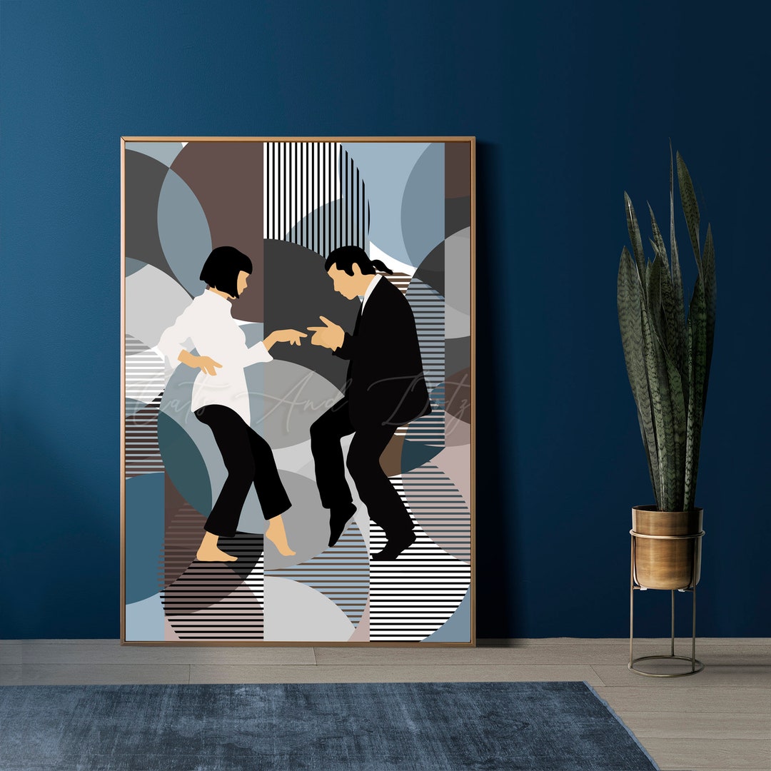 Downloadable Digital Print, Uma, Travolta, Fiction Movie, Modern Room ...