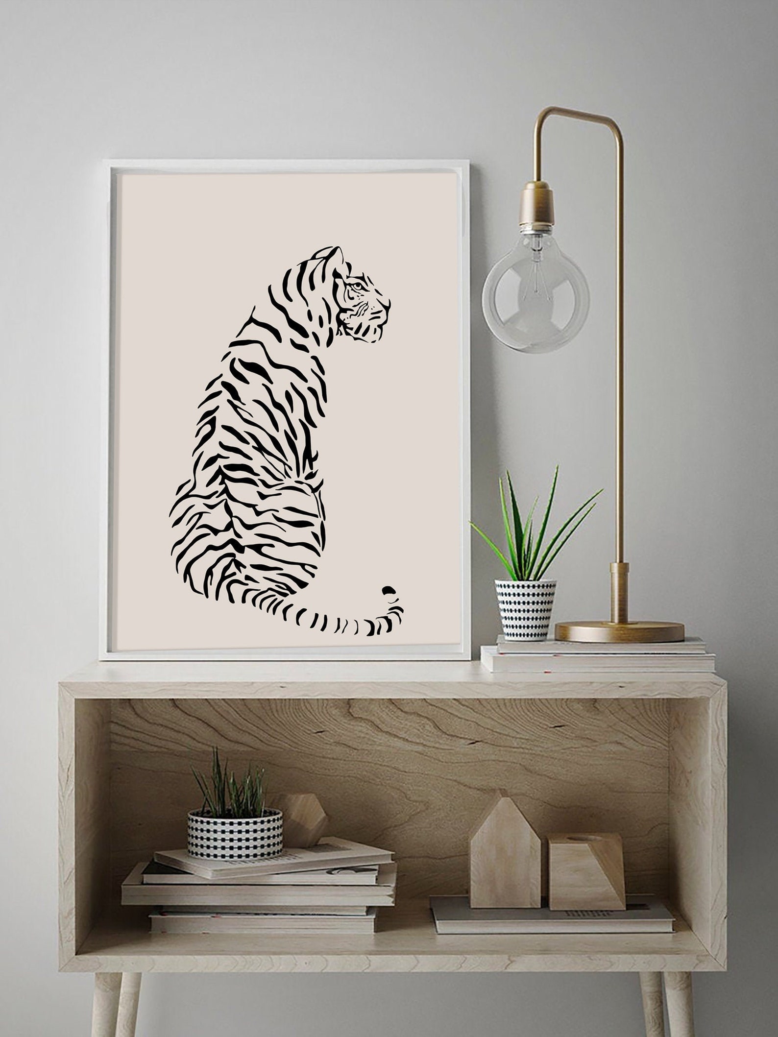 Downloadable Digital Print Tiger Print Modern decor Wall | Etsy