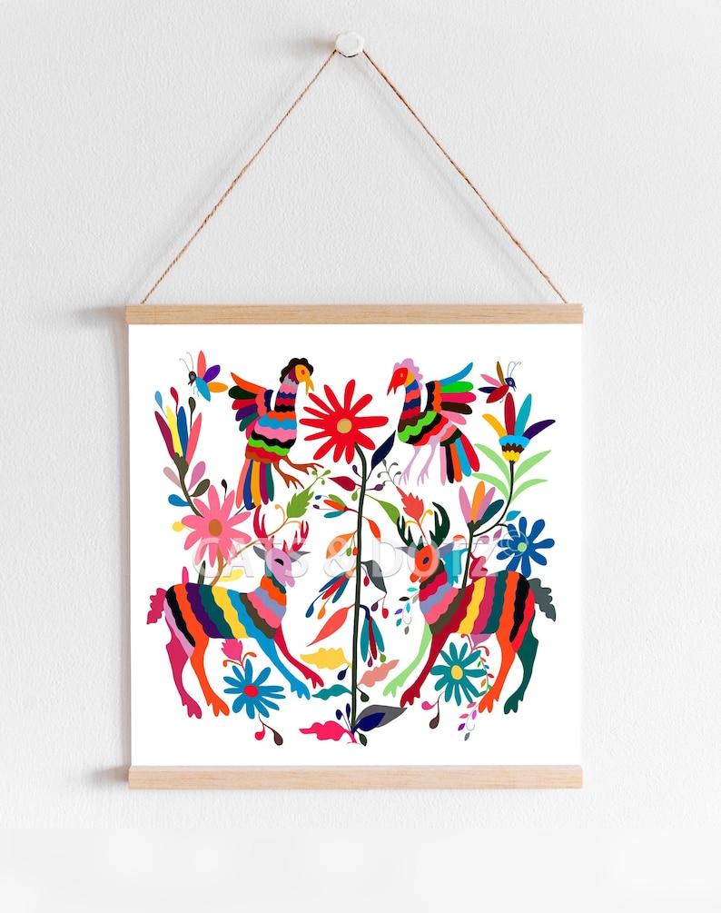 Downloadable Digital Print Mexican Art Abstract Colorful - Etsy