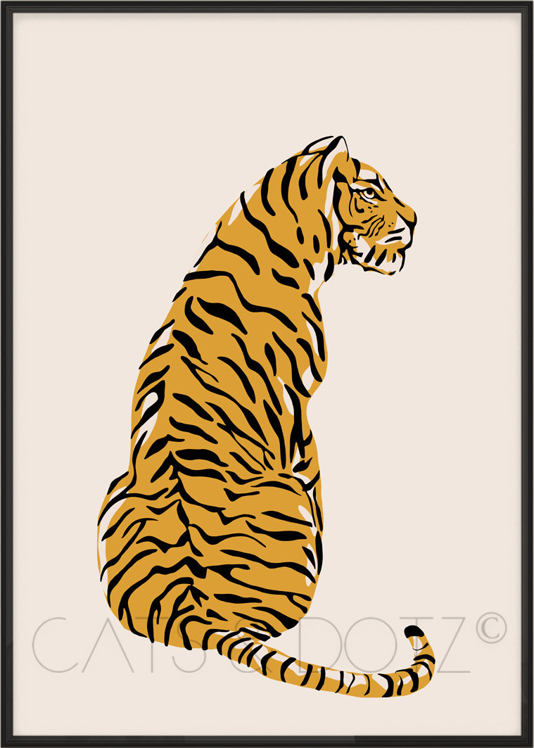 Downloadable Digital Print Tiger Print Modern decor Wall | Etsy