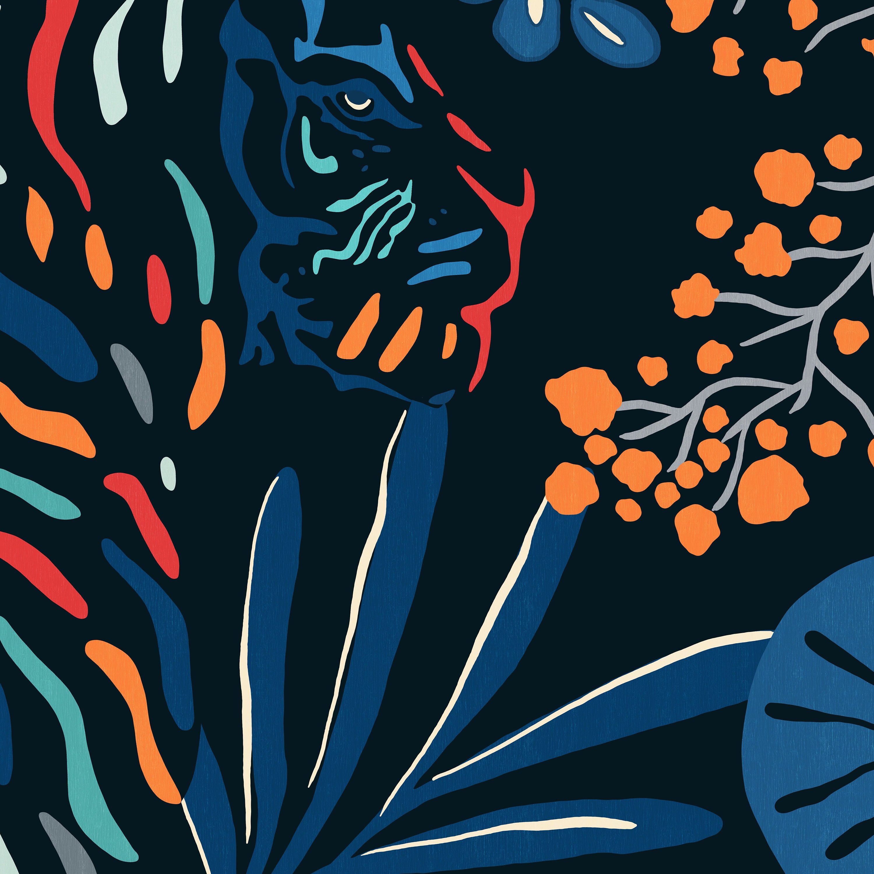 Downloadable Digital Print Tiger Print Modern Home Decor | Etsy