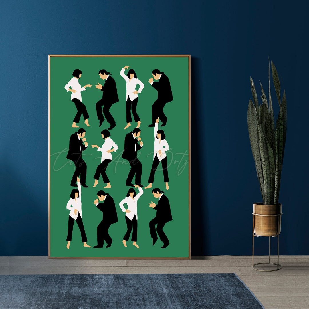 Downloadable Digital Print, Modern Home Décor, Pulp Movie, Uma, Mia and ...