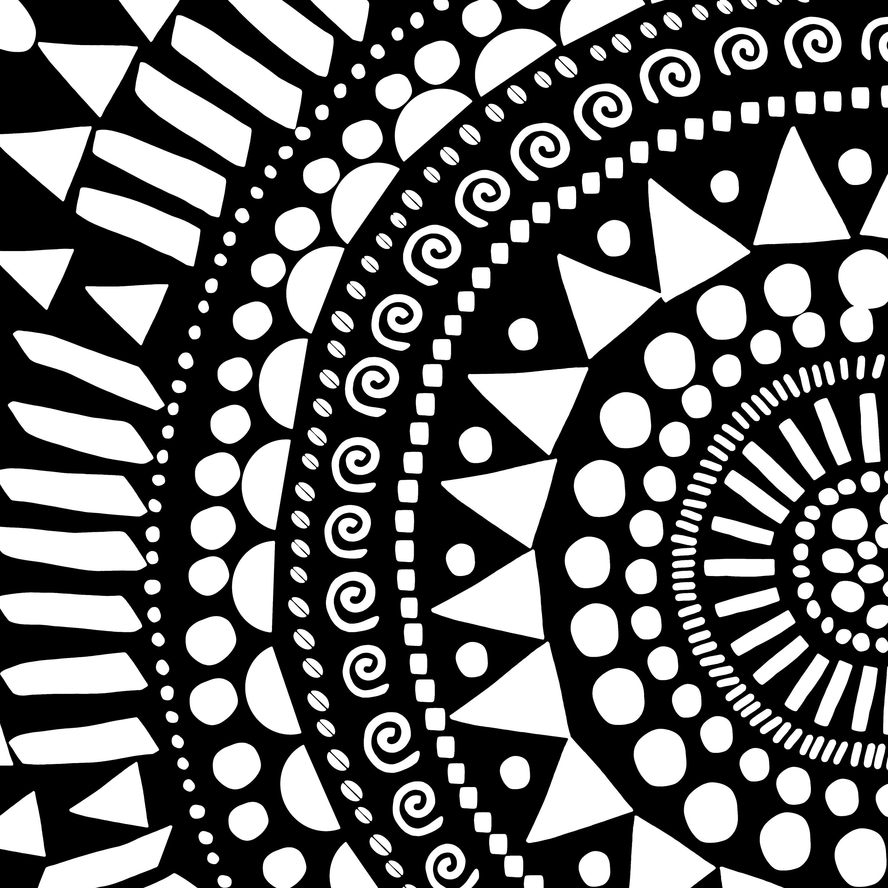 Two Piece Downloadable Tribal Abstract Prints Modern Room | Etsy