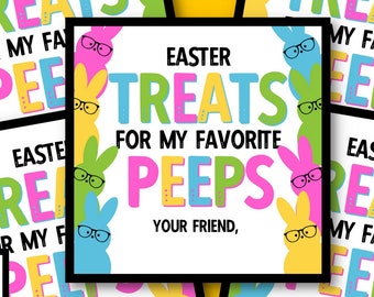 PEEP Easter Tag Editable | Easter Treats for My Favorite Peeps ...