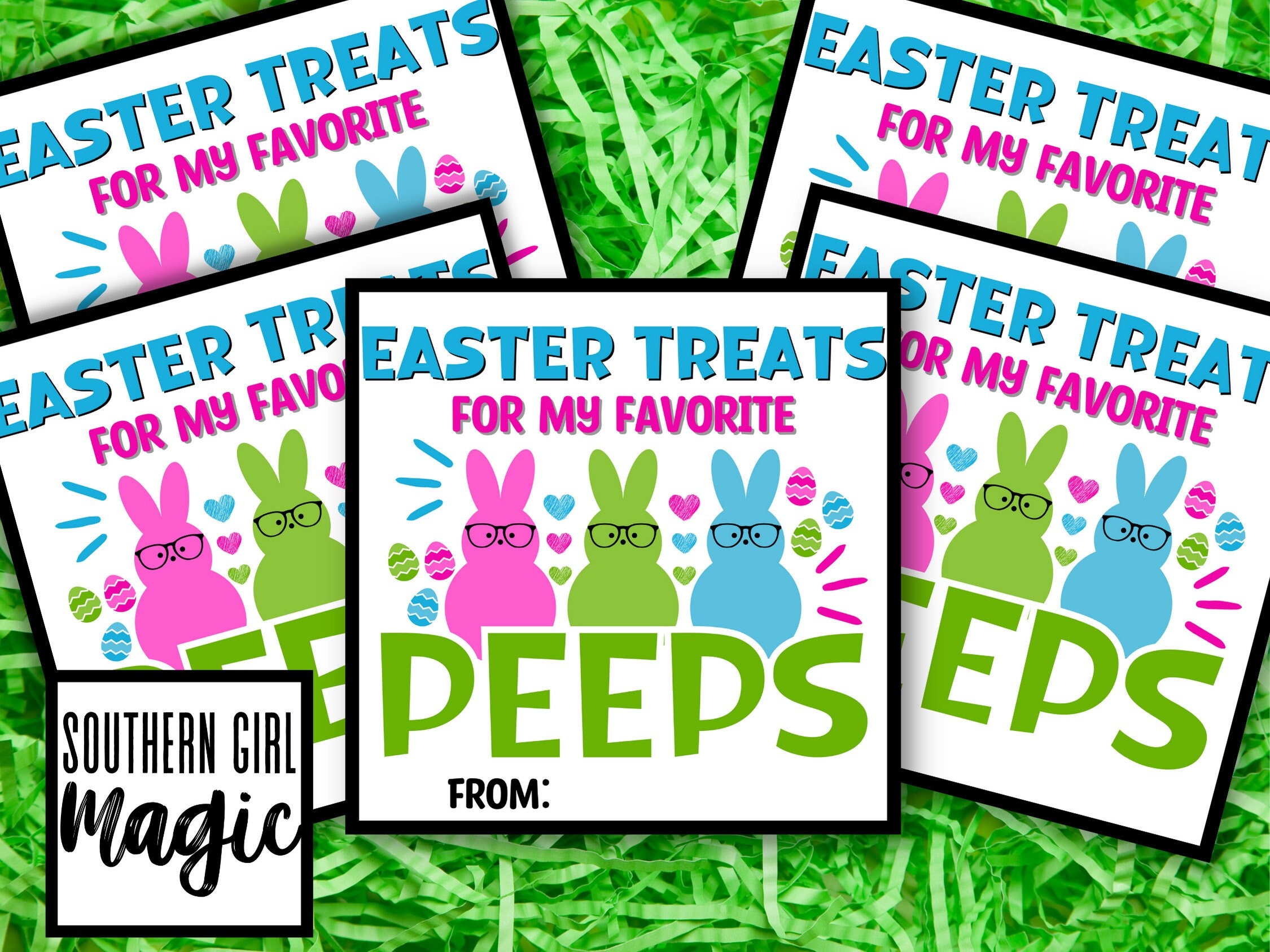 PEEP Easter Tag Editable | Easter Treats for My Favorite Peeps ...