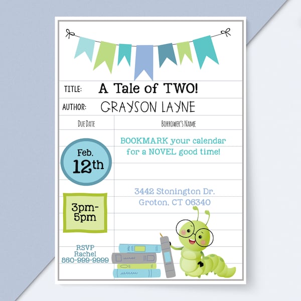 Bookworm Party - Etsy