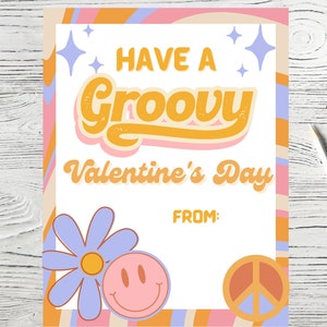 Have a GROOVY Valentine's Day Printable Cards - Etsy