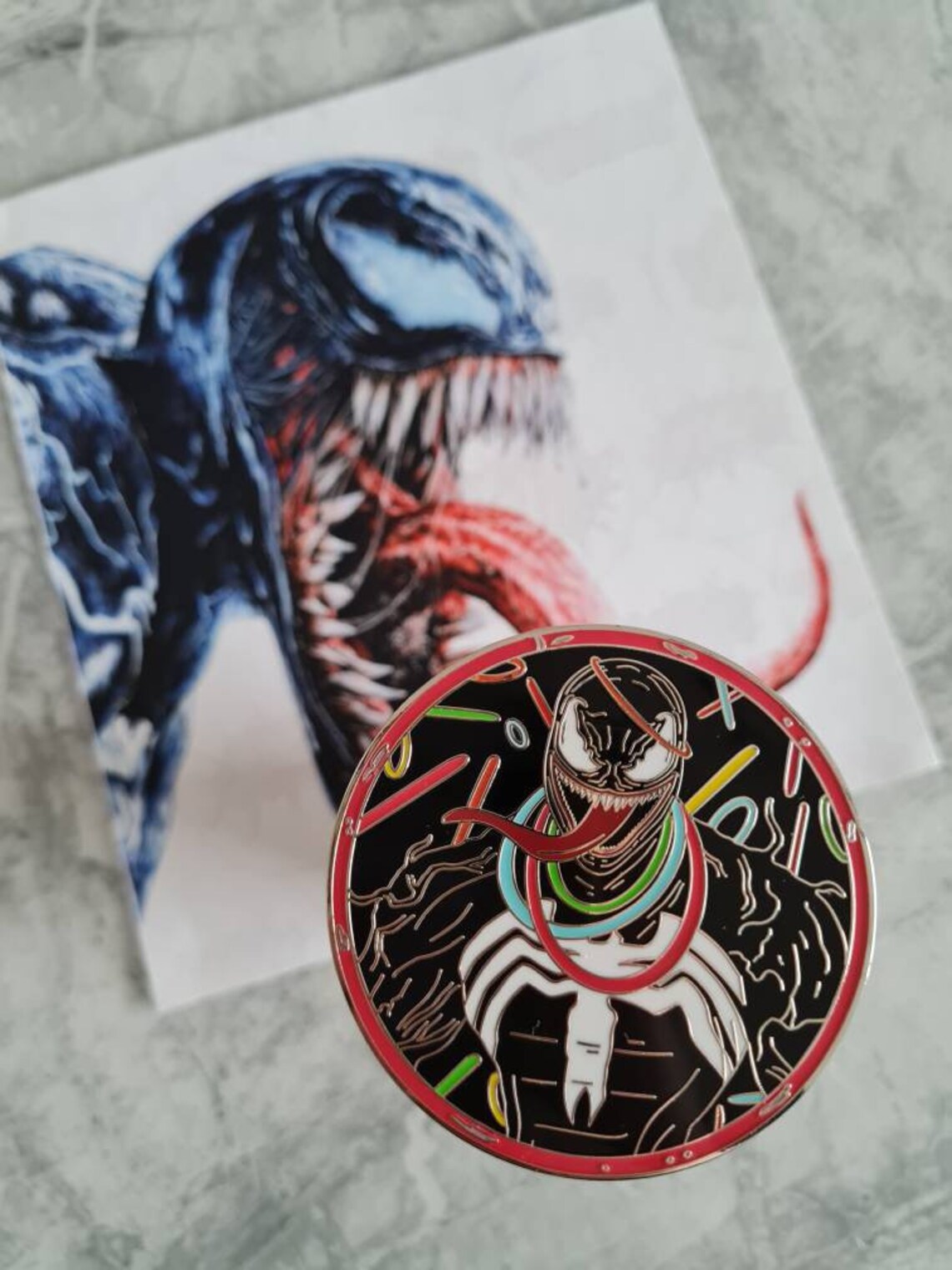 Rave Venom Glow in the Dark Pin - Etsy