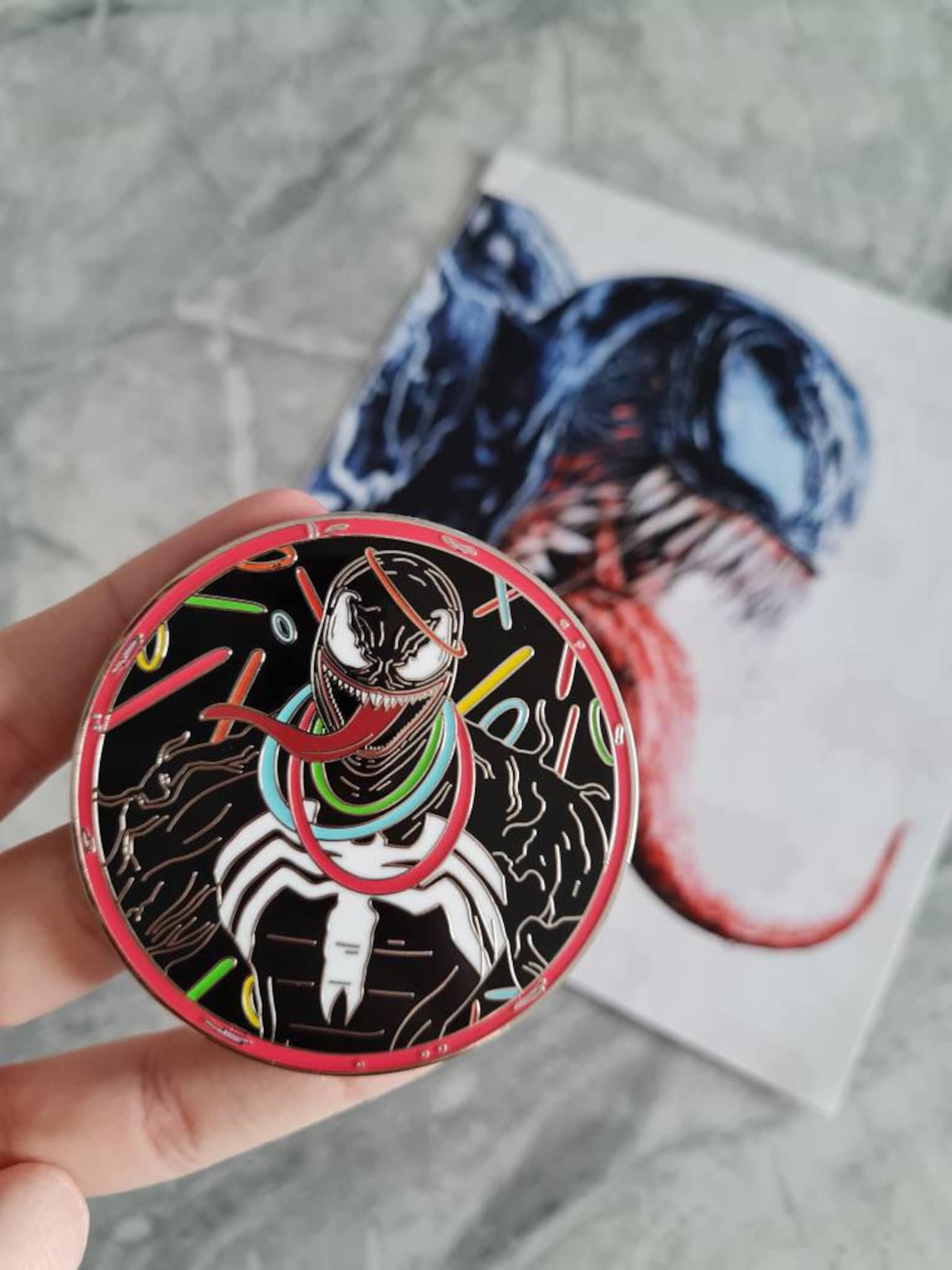 Rave Venom Glow in the Dark Pin - Etsy