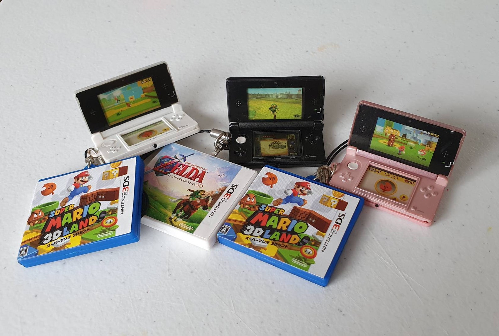 Miniature Nintendo 3DS Console With Game 1/6 scale Zelda Mario | Etsy