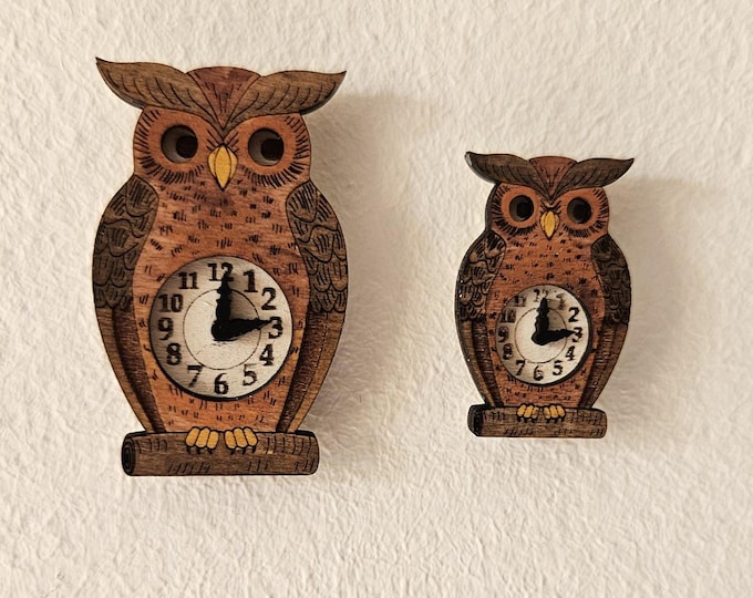 Dollshouse Miniature 1/12th 1/18th Scale Owl Clock - Etsy