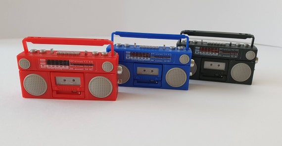 Miniature Retro Boombox Stereo Cassette Player | Etsy
