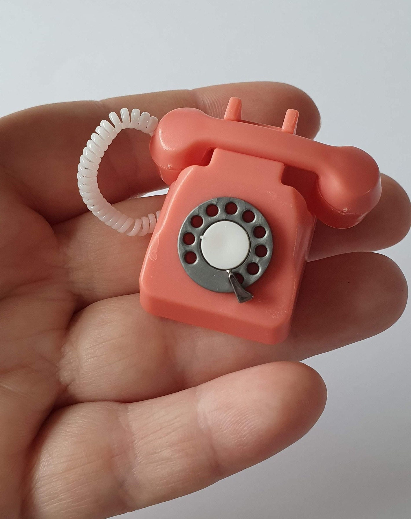 1/6 Scale Retro Miniature Dollhouse Rotary Telephone - Etsy