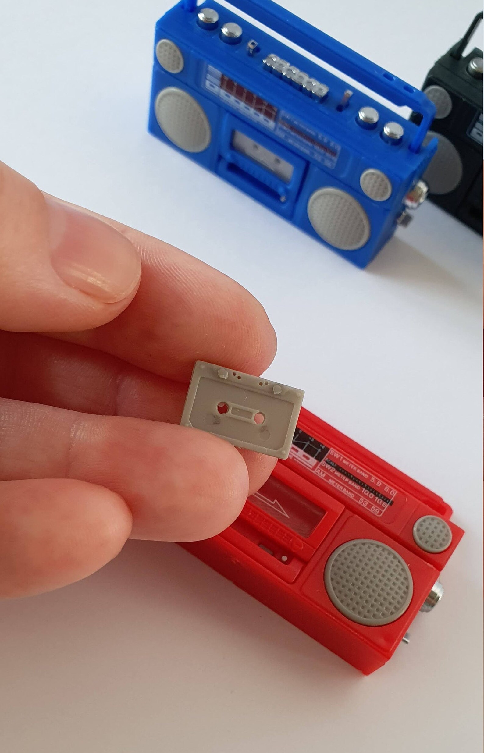 Miniature Retro Boombox Stereo Cassette Player - Etsy