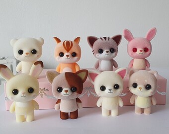 Flocked Animal - Etsy