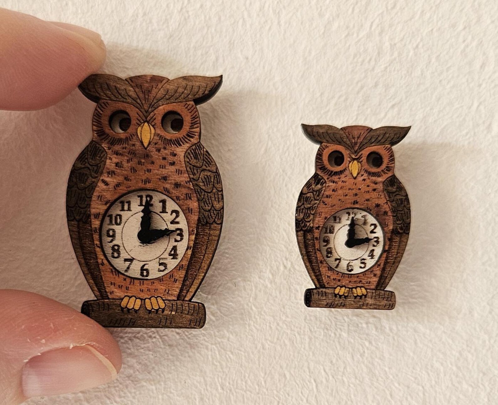 Dollshouse Miniature 1/12th 1/18th Scale Owl Clock - Etsy