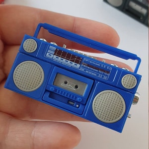 Miniature Retro Boombox Stereo Cassette Player - Etsy