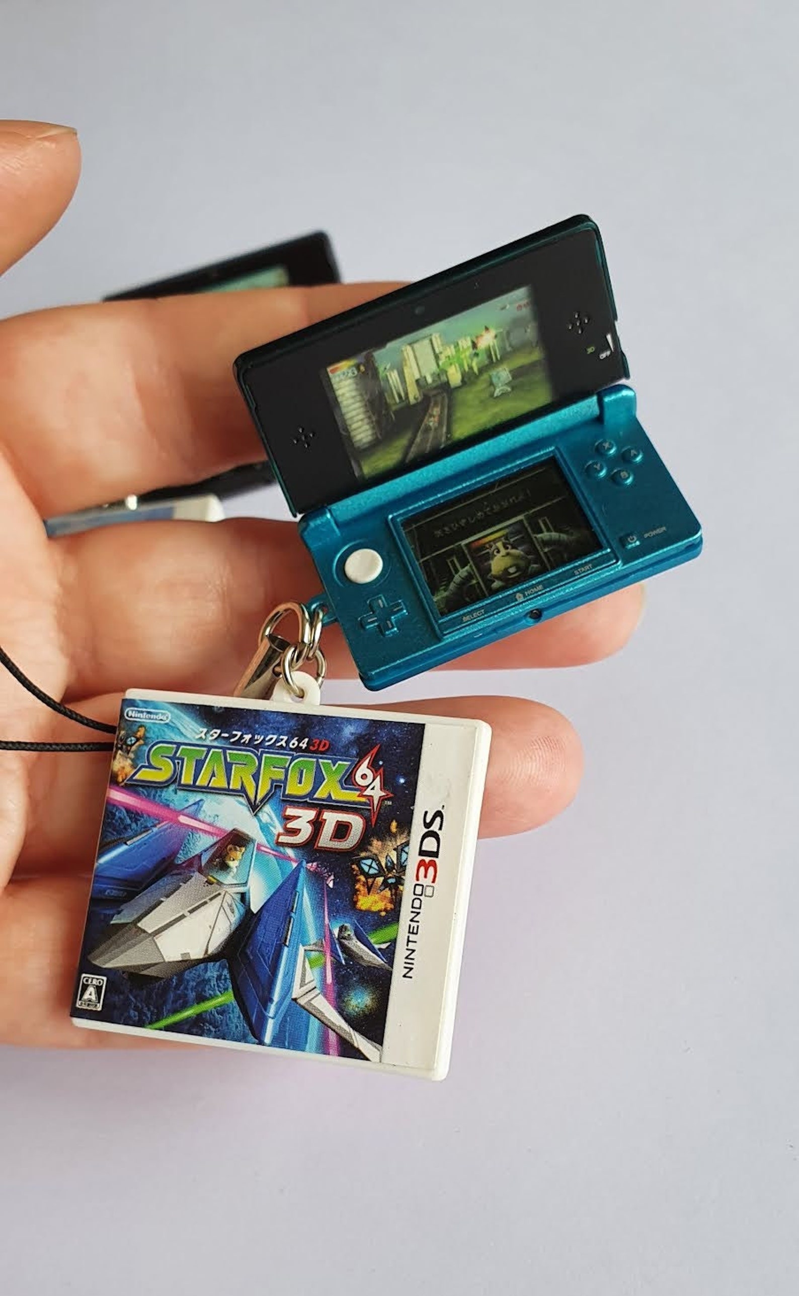 Miniature Nintendo 3DS Console With Game Zelda Mario Starfox | Etsy UK