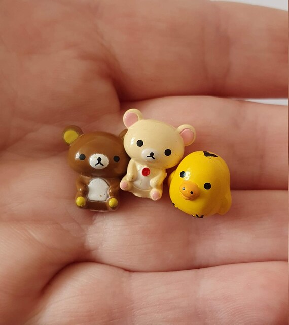 Miniature 1.4cm Rilakkuma Korilakkuma Kiiroitori Figures | Etsy