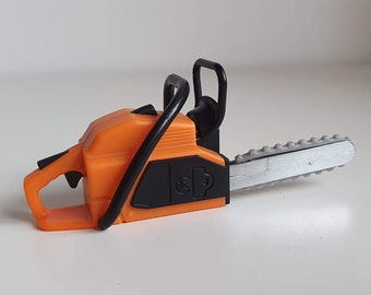 Dollhouse Miniature toy Chainsaw - Etsy